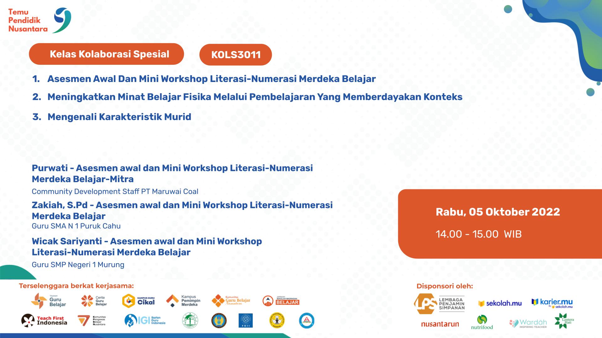 KOLS3011 - Pembelajaran Literasi-Numerasi yang Menarik Untuk Siswa ...